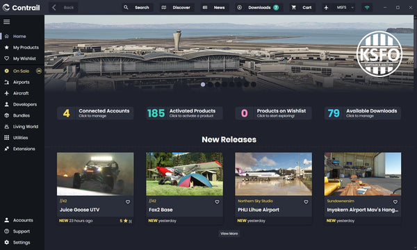 Contrail: MSFS Microsoft Flight Simulator Add-Ons, Aircraft & Airports